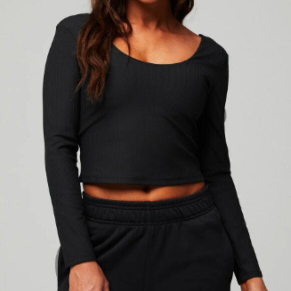 Fabletics | Tops | Fabletics Oasis Rib Twist Longsleeve Top S | Poshmark